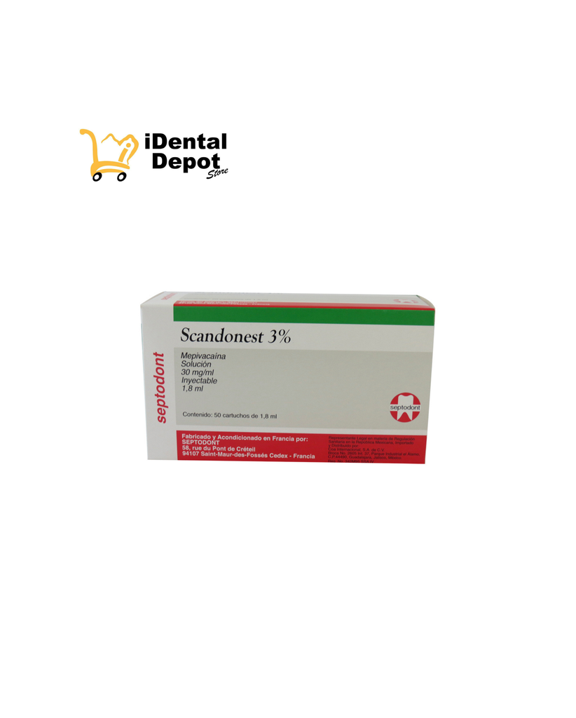 ANESTESICO SCANDONEST 3% S/VASO SVC | idental