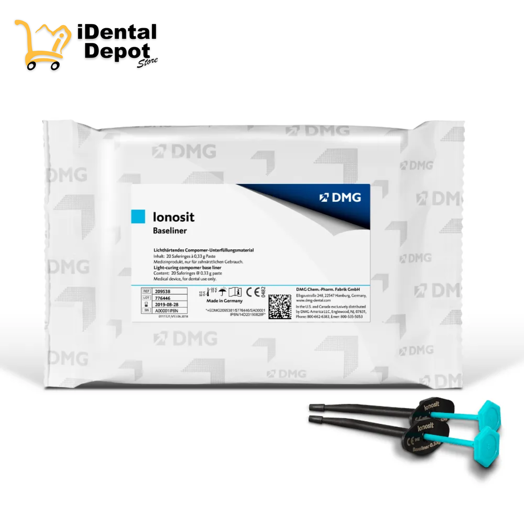 IONOSIT - IONOMERO DE VIDRIO FOTOPOLIMERIZABLE PARA BASES 0.33 GR | idental